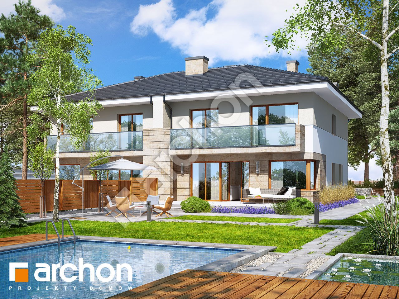Projekt domu Willa Julia 4 (B) - ARCHON+