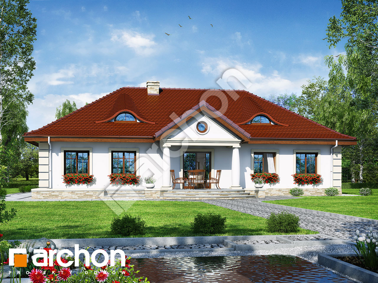 Projekt domu Dom pod osiką - ARCHON+