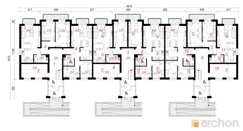 Projekt domu Dom nad bulwarem 11 - ARCHON+