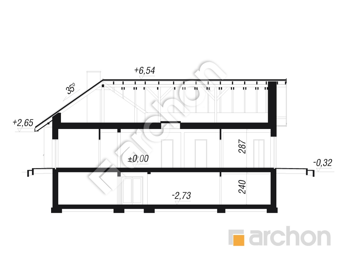Projekt domu Dom w galach 3 (P) - ARCHON+