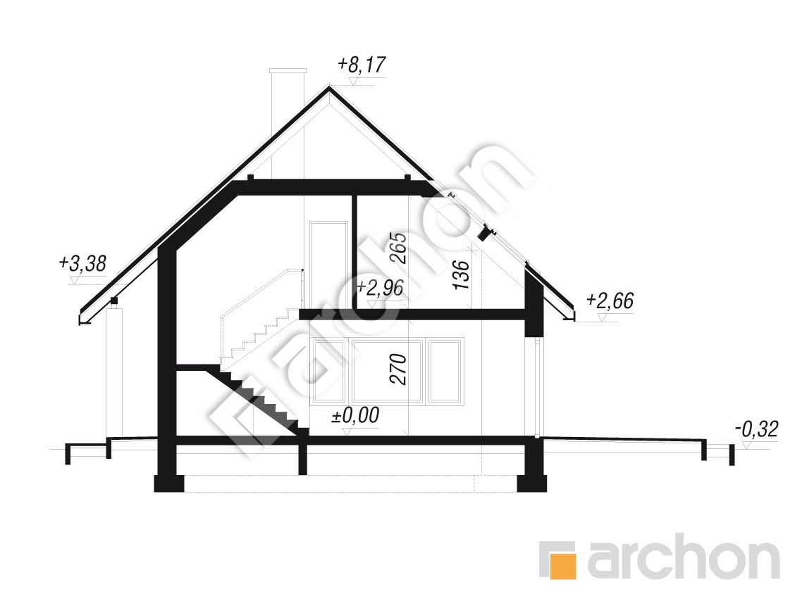 Projekt domu Dom w hostach - ARCHON+