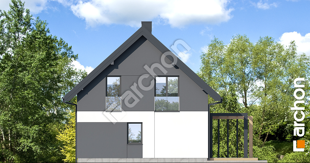 Projekt domu Dom w kluzjach (E) OZE - ARCHON+